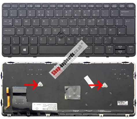 ORIGINAL Hp Elitebook 820 G2 Keyboard US UK GR FR LA SP NE Layout Hp Elitebook 820 G2 Laptop
