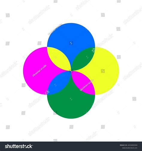 Colored Intersecting Circles Infographic Design Layout Stock Vector Royalty Free 2219281919