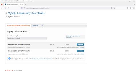 instalación de mysql server y mysql workbench