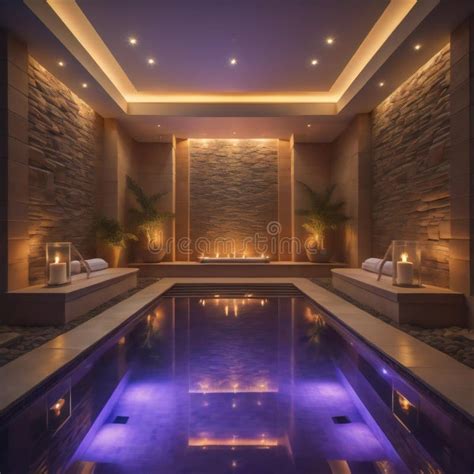 Luxury Spa Interior Design Generative Ai Stock Illustration