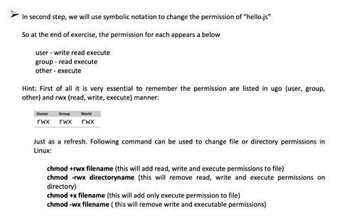 Solved Laboratory 4 File Permissions Octal Vs Sybolic In