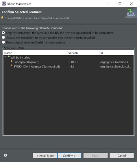 Cannot Install Subclipse Plug In In Eclipse Stack Overflow