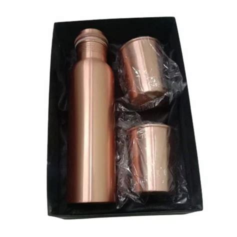 Plain Copper Bottle Glass Set Packaging Type Box At ₹ 590set In