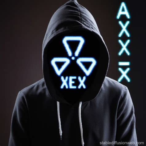 A Hacker Behind A Computer Screen With A Tech Background Prompts