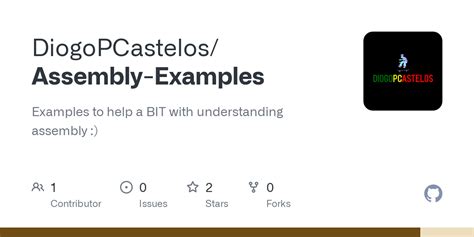Github Diogopcastelosassembly Examples Examples To Help A Bit With