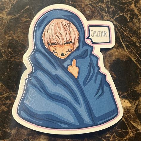Toge Cursed Speech User Caviar Die Cut Sticker Jjk Etsy