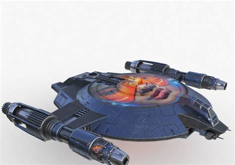 Lancer Class Spaceship Angel 86 Cgtrader