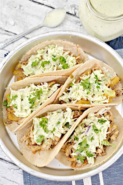 Hawaiian Instant Pot Chicken Tacos Recipe Chicken Tacos Instant