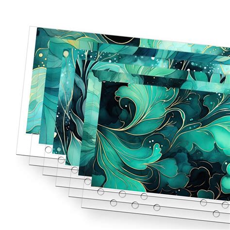 Teal Laminated Cash Envelopes A6 Budget Binder Clear Front Etsy