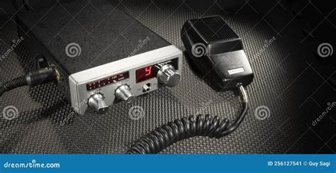 CB Radio On The Emergency Channel With Mike Stock Image Image Of