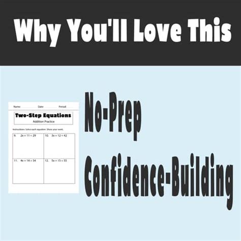 Two Step Equations Worksheet Word Problems Grades 68 Algebra Practice