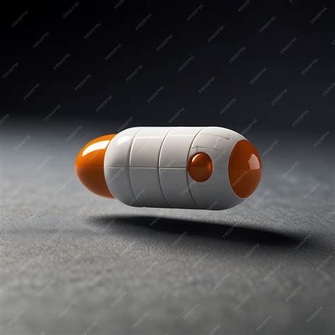 Small Spaceshipshaped Pill Poised For Launch Combining Futuristic Design With A Compact