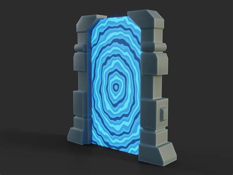 Artstation Cartoon Portal 1 Game Assets