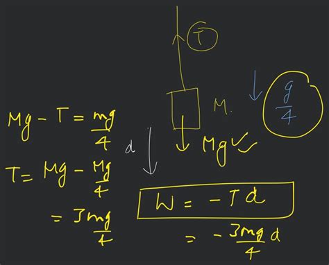 a bucket tied to a string is lowered at a constant acceleration of g 4 i