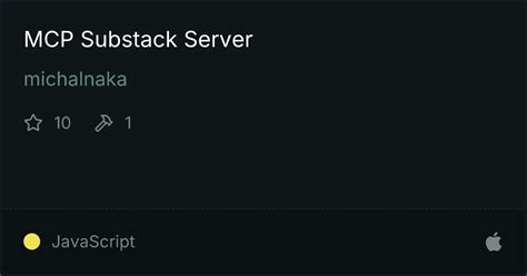 Mcp Substack Server Glama