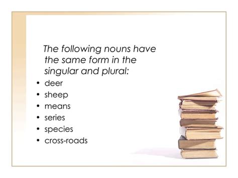 Plural Of Nouns PPT