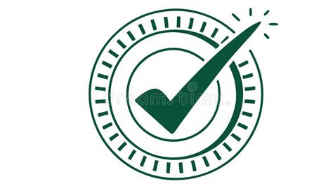 Green Check Mark In Circle Approval And Positive Confirmation Vector Design Generative Ai Stock