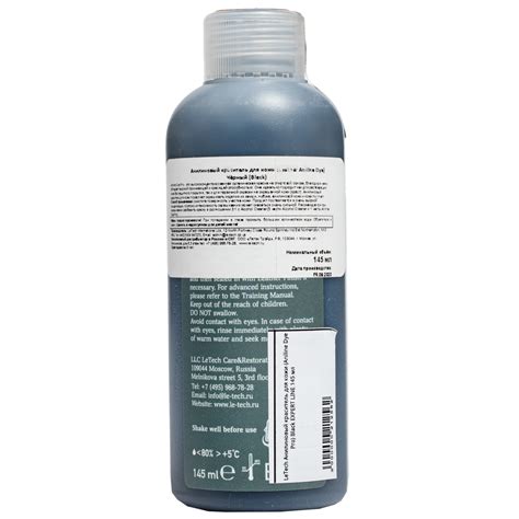 LeTech Анилиновый краситель для кожи (Aniline Dye Pro) Black Expert ...