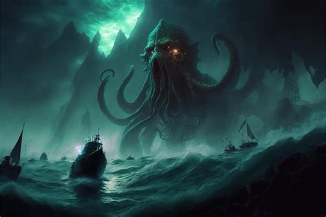 Giant Sea Creatures Art