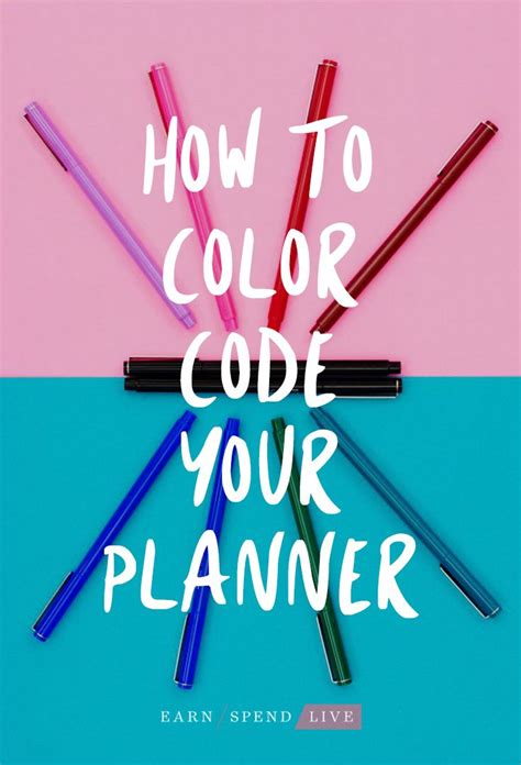 how to color code your planner color coding planner simple planner