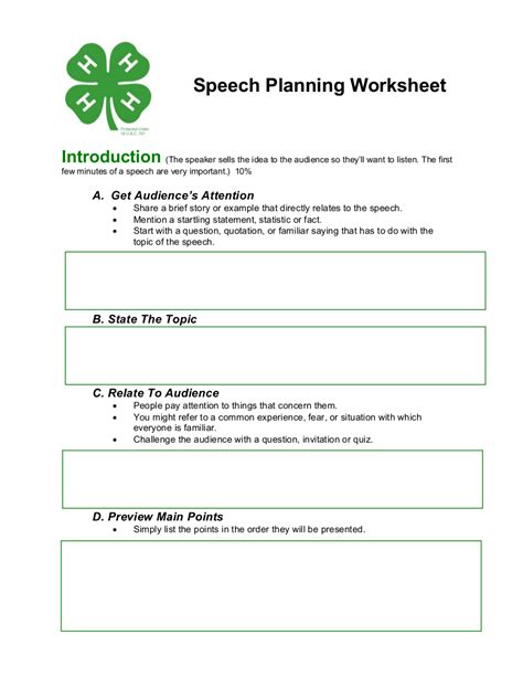 Speech Writing Examples Format Sample Examples