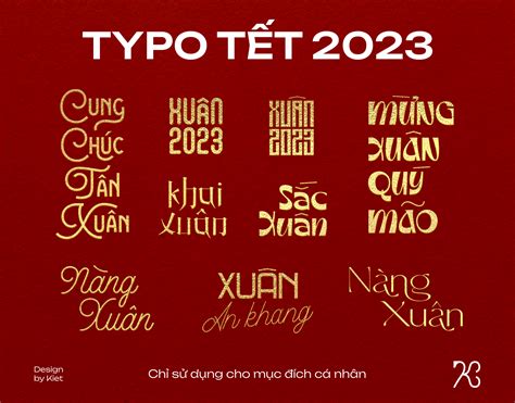 Typo TẾt QuÝ MÃo 2023 By Kiệt Free Download