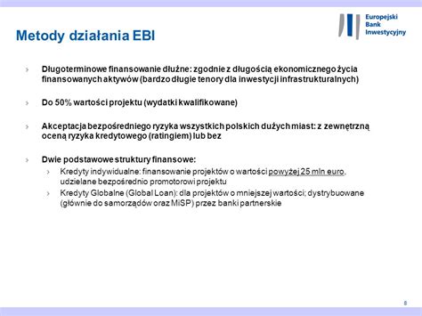 Finansowanie Inwestycji Samorządowych przez EBI ppt pobierz