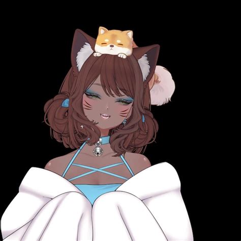 Goth Kitty Full Body Vtuber Model Multiple Toggles Vtubestudio Etsy