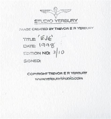 Trevor E R Yerbury EVE Catawiki
