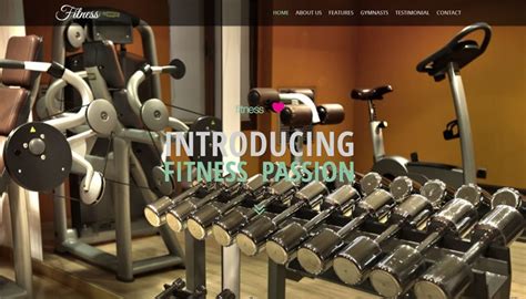 10 Bootstrap Fitness Gym Website Templates