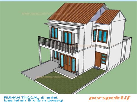 ManNusantara Design Indonesia Desain Rumah Tinggal Dua Lantai Di Atas