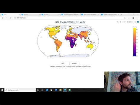 فیلم آموزشی نقشه Choropleth دکمه ارسال Python Dash Plotly با