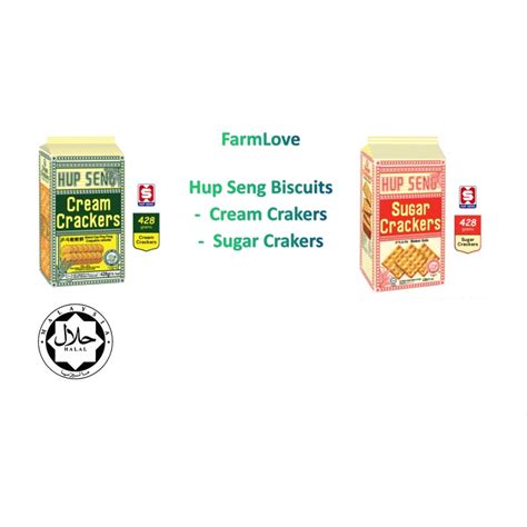 Hup Seng Ping Pong Sugar Crackers 428g HUP SENG Cream Crackers 428g