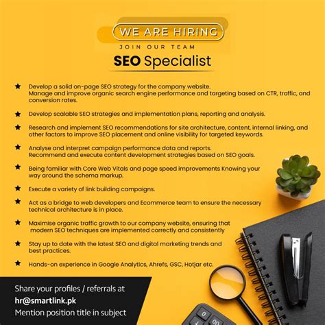 We Are Hiring Share Your Cvs At Hrsmartlinkpk Smartlink Technologies