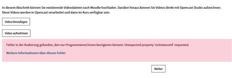 Ocinstanceid Error Group Visibility · Issue 233 · Opencast Moodle