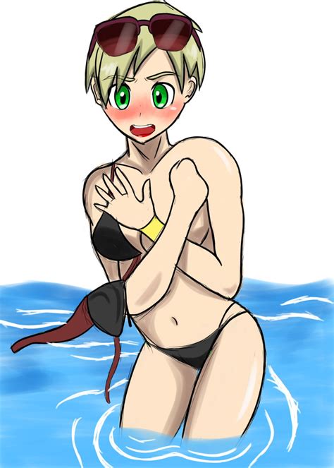 Rule 34 1girls Blonde Hair Bra Breasts Covering Covering Breasts
