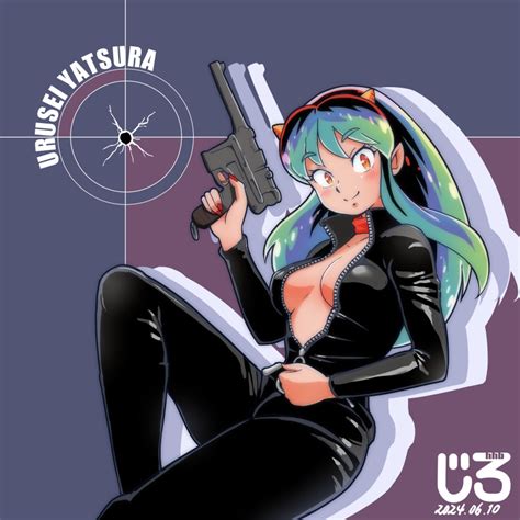 Jirohhb Lum Urusei Yatsura Absurdres Highres 1girl Biker Clothes