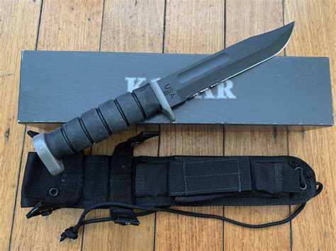 Ka Bar Knife Kabar D2 Extreme Eagle Combat Serrated Blade Utility Knife With Cordura Sheath