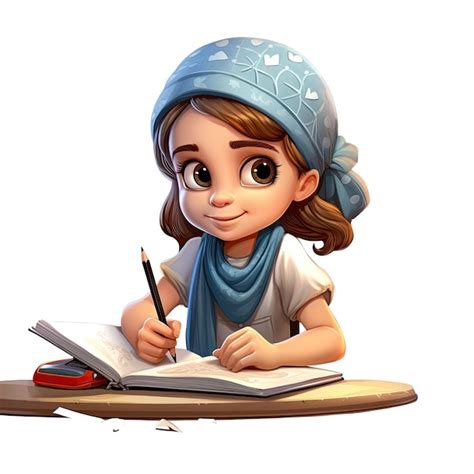 Premium Ai Image 3d Illustration Of Acute 4 Year Old Arab Girl