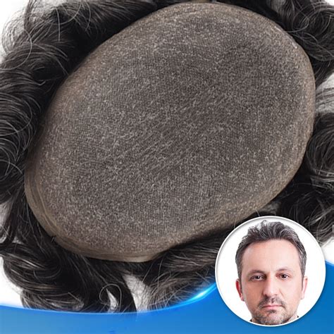 High Quality Swiss Lace Hair Systems For Men 100 Human Hair Toupees