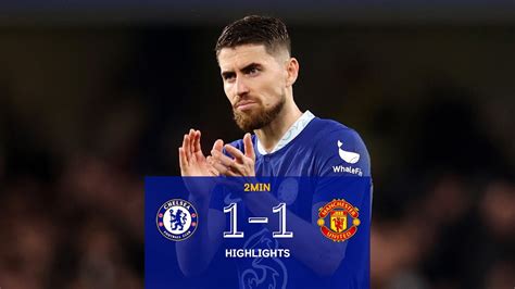 Chelsea 1 1 Manchester United Premier League Highlights Youtube