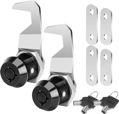 1 Pack Black Toolbox Locks With Keys 58 Inch Tubular Cam Lock Keyed