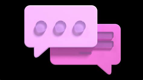 3d Speech Bubble Animation Empty Speech Bubble Animation Social Media