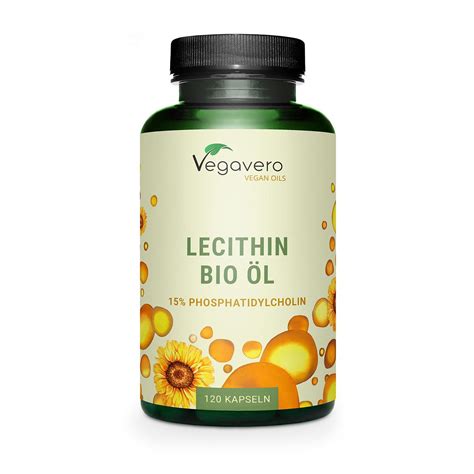 Bio Lecithin Kapseln 1800 Mg Vegan Sunflower Lecithin Cold Pressed