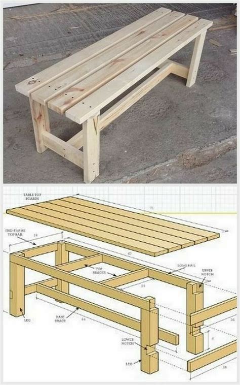 Best Diy Wood Garden Bench Plans Diy Bench Outdoor Farmhouse Bench