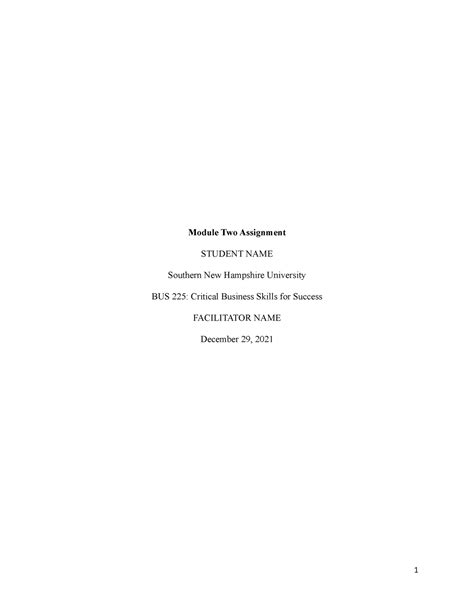 Snhu Bus225 Module 2 Assignment Hr Assessment Module Two