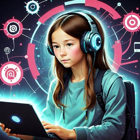 Premium Ai Image Digital Natives Of The Future Gen Alphas Techsavvy