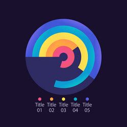 Segmented Circular Loading Bar Infographic Chart Vector Image