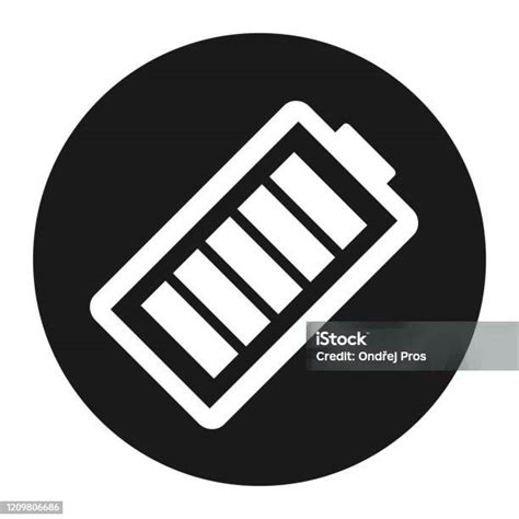 배터리 충전 표시 아이콘입니다 흰색 배경에서 격리된 벡터 그림 0명에 대한 스톡 벡터 아트 및 기타 이미지 0명 가득 찬