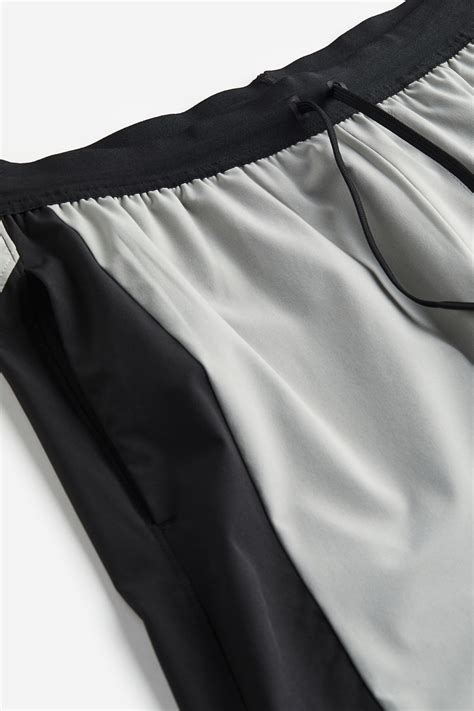 Short Sports Shorts In Drymove™ Gray Color Block Men Handm Us